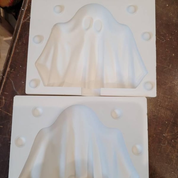 Spooky Ghost Ceramic Slip Casting Plaster Mold - Etsy