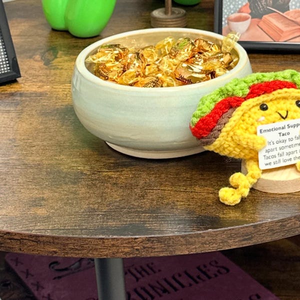 Emotional Support Taco,crochet Taco Plush,taco Lover,teacher Gift ...