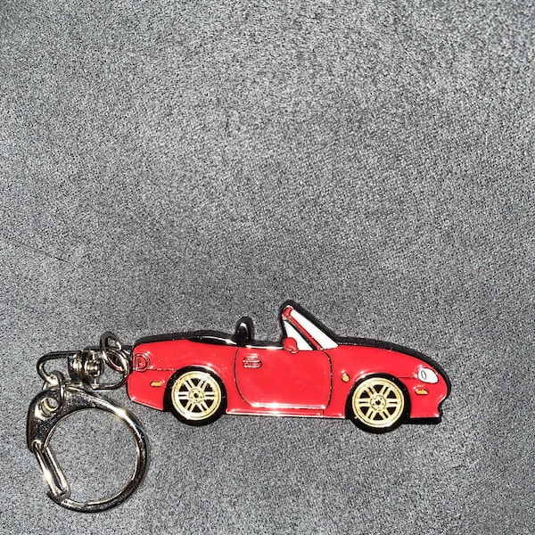 NB Miata Keychain Baked Enamel #keychains Car Great Gift! MX5, Roadster ...