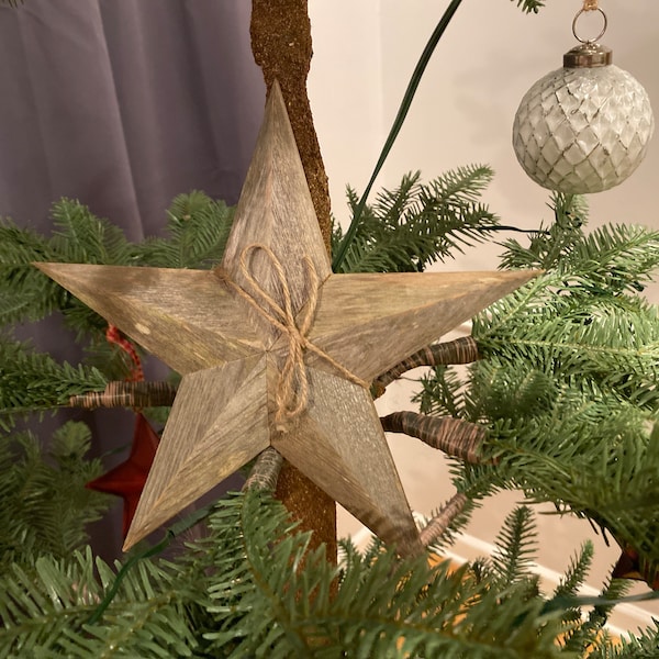 12 1/2" Extreme Rustic Wood Stars. Wood Star, Barn Star, Folk Art Star ...