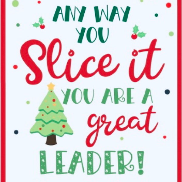 Any Way You Slice It Christmas Gift Tag Editable Holiday Bread Pie Cake ...