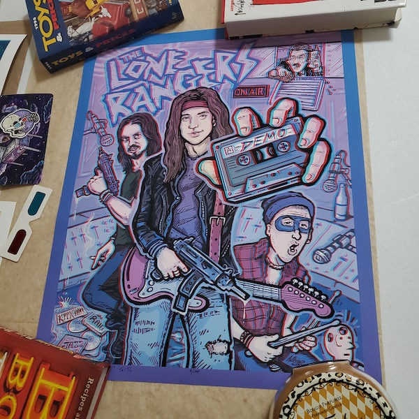 The Lone Rangers Band - Airheads 1994 Movie Poster - 3D Poster With ...
