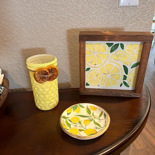Lemon Gift Box, Lemon Summer Home Decor, Gift for New House, Summer ...