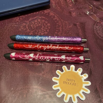 Valentines Day Glitter Pen Heart Glitter Pen Love Glitter Pen Inkjoy ...
