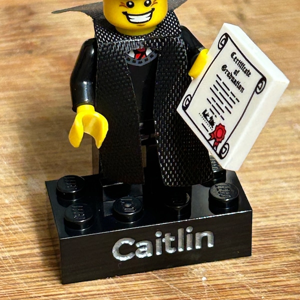 Personalised Engraved LEGO® Brick & Minifigure Karate Judo Martial Arts ...