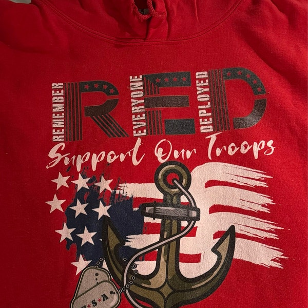 RED Friday Military Shirt, Remember Everyone Deployed T-shirt, We Wear ...