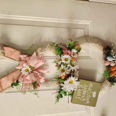 Primitive Country Spring With Bunny 12 Sign - Etsy