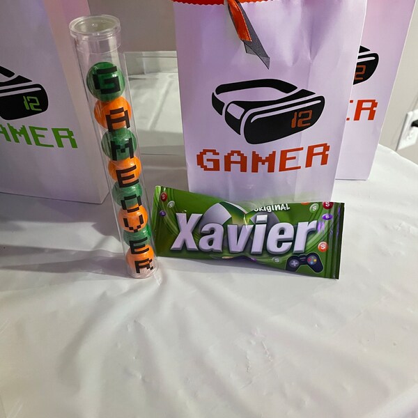 Video Game Birthday Party Candies, Video Game Birthday Party, Gamer ...