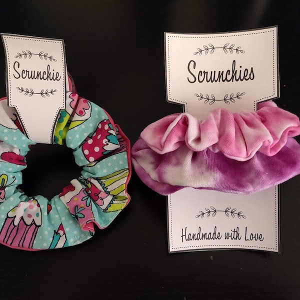 PRINTABLE Scrunchies TEMPLATE Display Card Scrunchie Label Tag ...