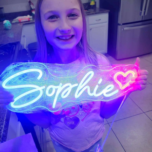 Custom Name Neon Sign for Kids | Neon Name Sign | Teenage Girls Gifts ...