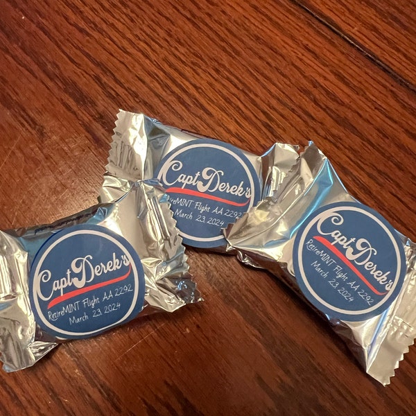 Retiremint Favor Stickers - 30 York Peppermint Patty Inspired Stickers ...