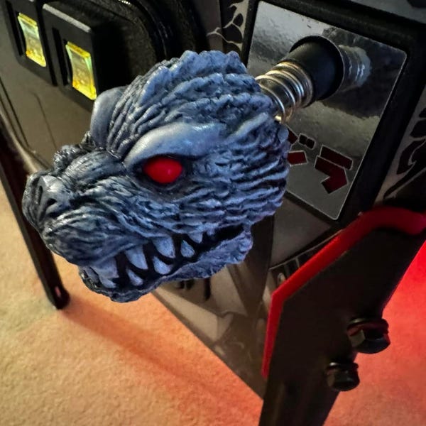 Godzilla 70th Anniversary Handmade Shooter Rod for Stern - Etsy