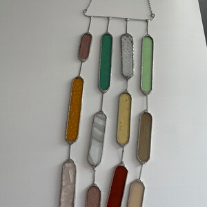 4 String Purple & Gold Glass Mobile Suncatcher Wall - Etsy