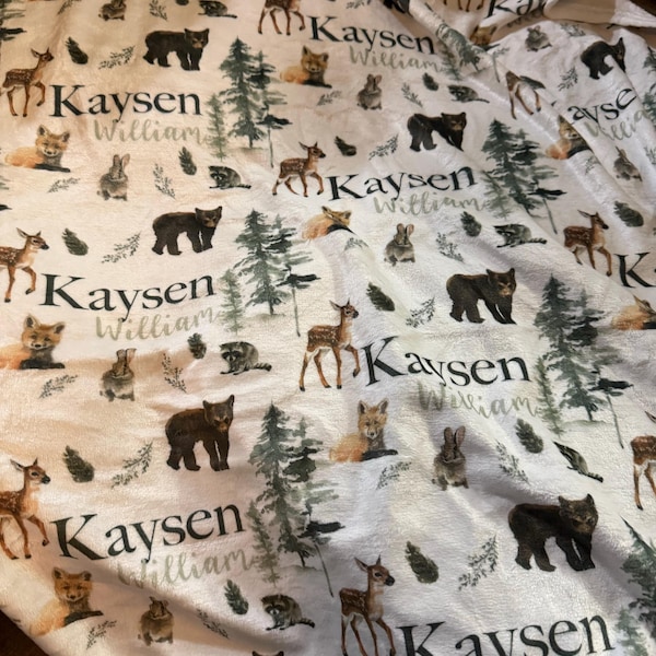 Personalized Farm Baby Name Custom Swaddle Gift Idea for Baby Boy ...