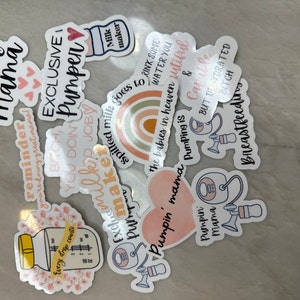 Breastfeeding Sticker Pumping Sticker Exclusive Pumper - Etsy