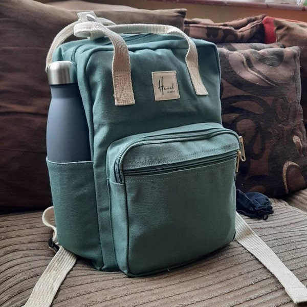 Canvas Backpack AKI, Christmas Gift, Backpack for Woman, Travel ...