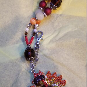 Thanksgiving Pendant Enameled With Rhinestones Chunky Necklaces 41.5mm ...