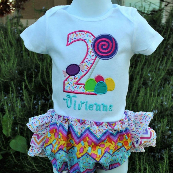 Candy Land Birthday Numbers Embroidery Set - Instant Download - Etsy