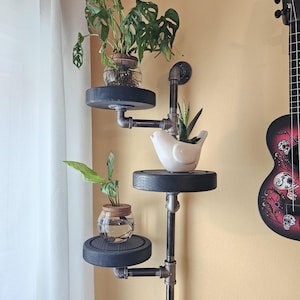 Three Tier Swivel Shelf With Drip Groove for Window or Wall, Industrial ...