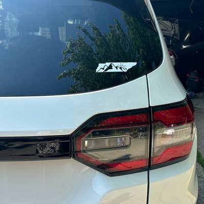 Mountain Range Decal Mountain Decal Mountains Climbing Hiking Explore ...