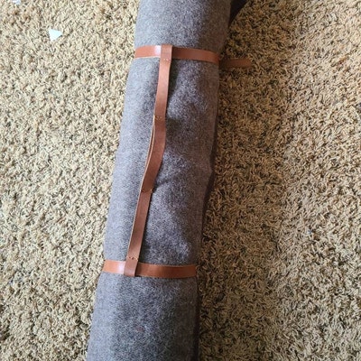 Bushcraft Wool Blanket, Sleeping Bag, Handmade Leather Strap, Camping ...