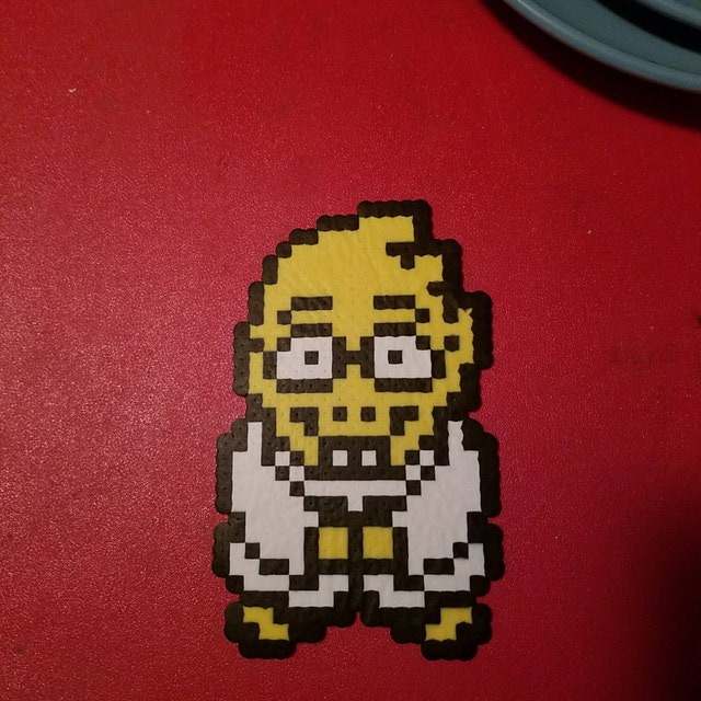 Alphys From Undertale Perler Bead Pixel Art | Etsy