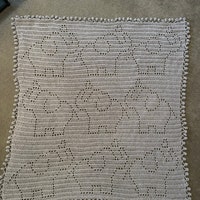 Filet Crochet Blanket Pattern Baby Blanket Crochet Pattern Filet ...