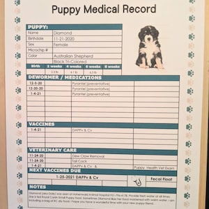 Dog Ownership Record and Breeding Records AKC - Etsy
