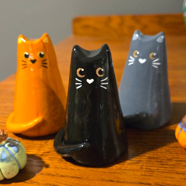 Halloween Peg Dolls Witch, Bat, Ghost, Cat, Bunny, Pumpkin - Etsy