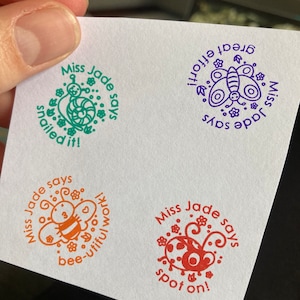 Custom Math Feedback Stamps,personalized Teacher Stamp Pre-inked Stamp ...