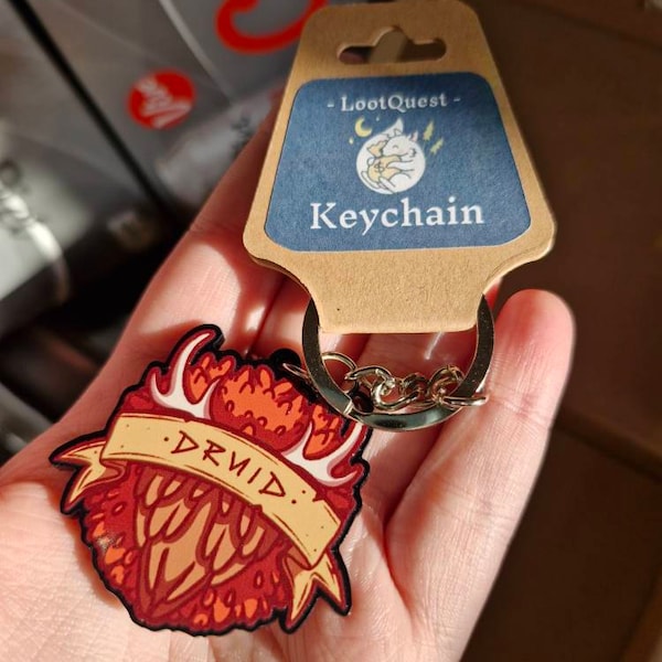 Class Keychain | D&D Keychain | Player Gift | Dungeons and Dragons ...