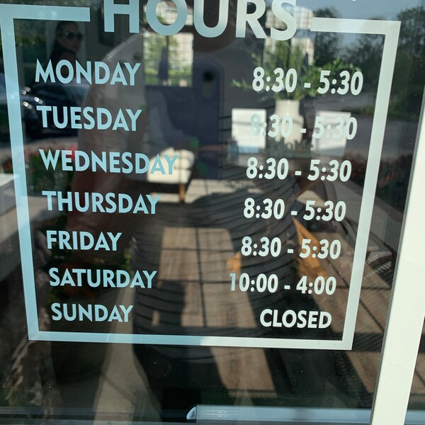 PUSH PULL 8x2 Sticker Decal Sign Door Business Window Store Office Bar ...