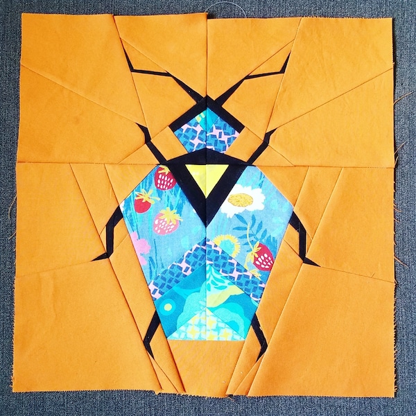 Beetles / SET 3 Quilt Block Beetle Patterns / PDF Pattern / Paper ...