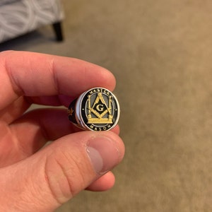 Past Master Ring Signet Ring Masonic Freemason Jewelry Master | Etsy