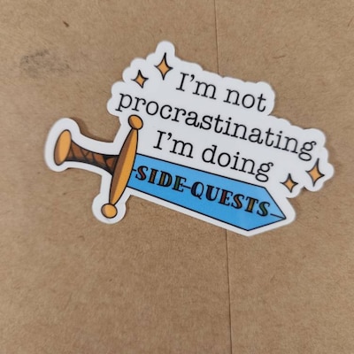 Im Not Procrastinating Im Doing Side Quests - Etsy