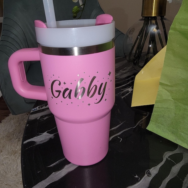 Name Engraved Stanley Laser Engraved Cup Tumbler Custom Laser Engraved ...