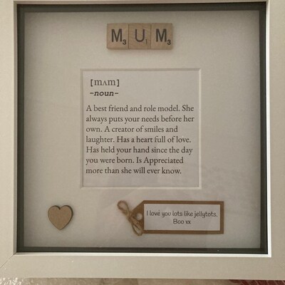 Personalised Mum Frame. Mother Meaning Frame. Mothers Day Gift. - Etsy UK