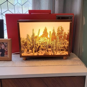 Light Box, Light Sign, Handmade Wooden Lamp, Bedside Table Lamp, Wall ...