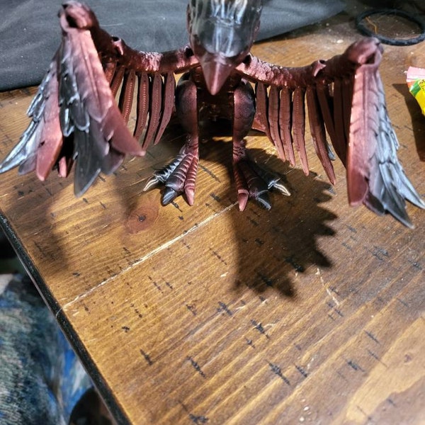Flexi Phoenix Fidget (made to Order) Articulated Phoenix Toy - Etsy