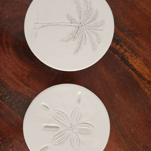 Beach House Shell Coasters That Absorb Moisture Set of 4 Your Choice - Etsy