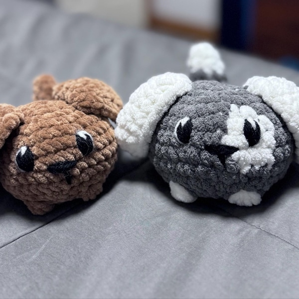 3-in-1 Chubby Bun Dog, NO SEW and Beginner Friendly, Crochet Pattern ...