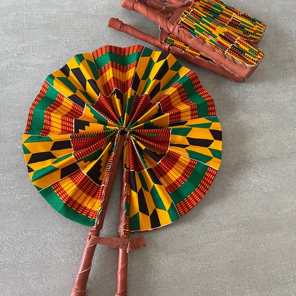 Sale African Print Fan/ African Print Folding Hand Fan/ Handmade ...