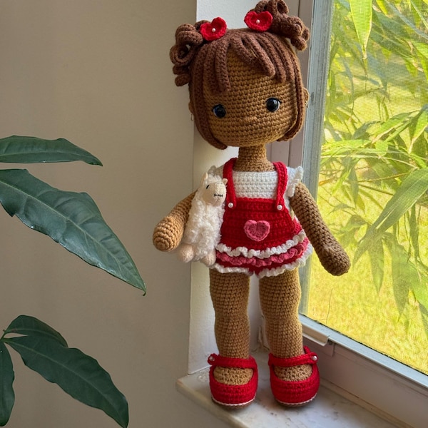 Clara Crochet Doll Pattern, Amigurumi Doll Tutorial (PDF in 6 Languages ...