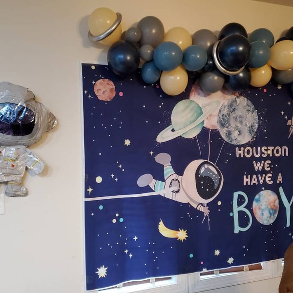 Astronaut Balloon Garland Kit, Outer Space Theme Birthday Decorations ...