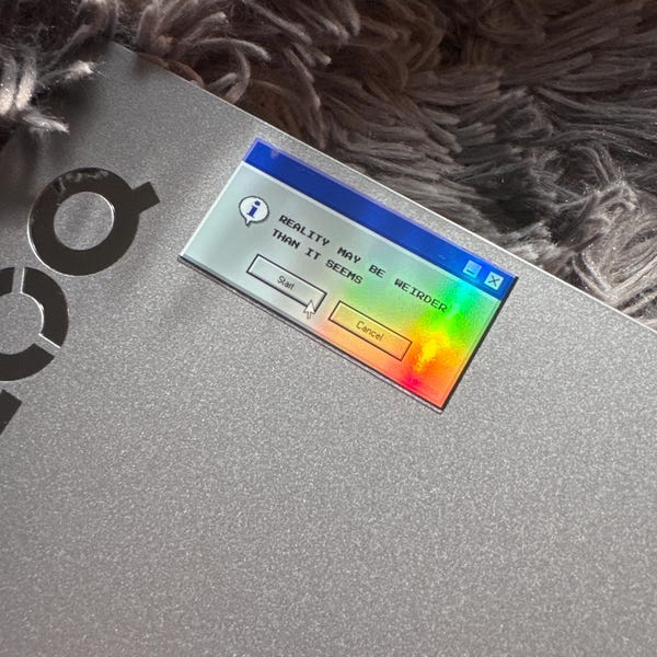 90s Reality Computer Pop up Sticker | Y2K Nostalgia, Webcore Stickers ...