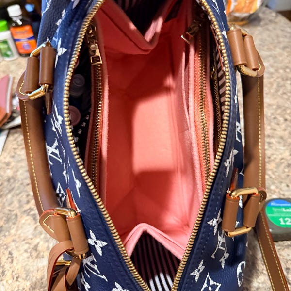 Handbag Insert for Side Trunk MM Bag - Customizable Felt Organizer ...