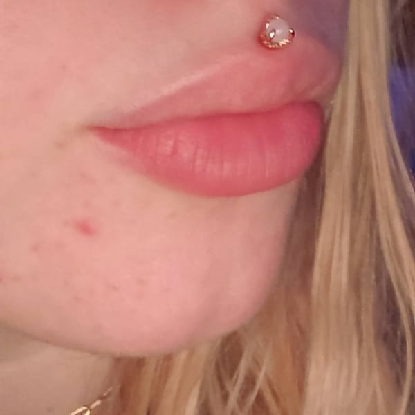 16G Dragon Claws Opalite Labret Ring/stainless Steel Lip Stud ...