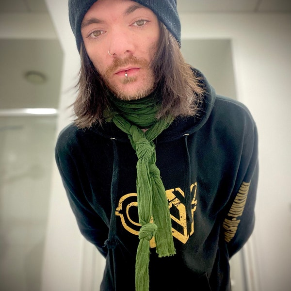 Extra Long Knotted Rockstar Scarf (ville Valo), Custom Color Options ...