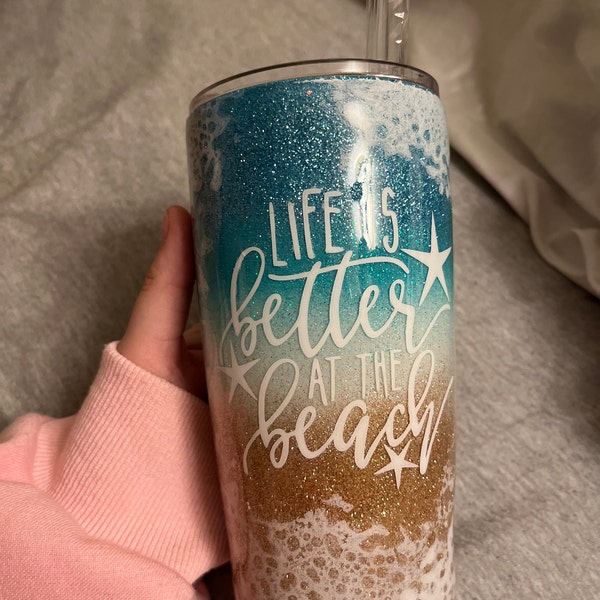 Map Tumbler 20 Oz, Epoxy Resin Compass Mug, Let the Journey Begin ...