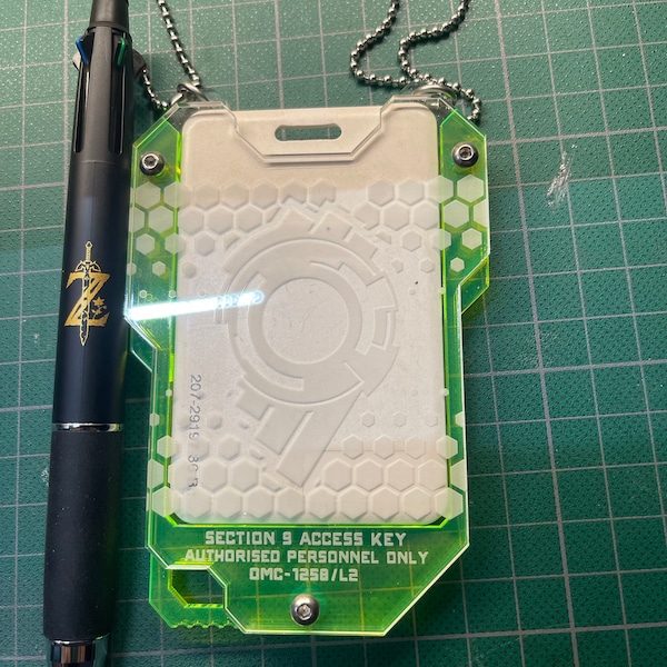 Section 9 Cyberpunk Keycard Style Card ID Holder - Etsy